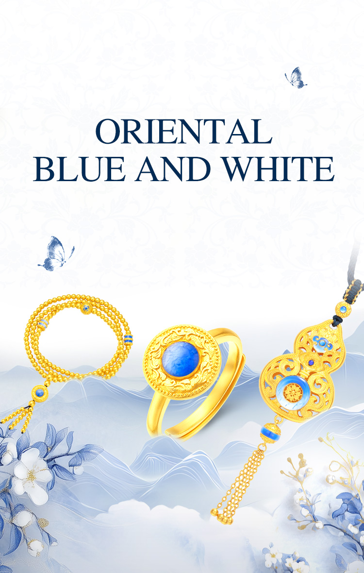 Oriental Blue and White - Chow Tai Seng | Luxury China Jewelry