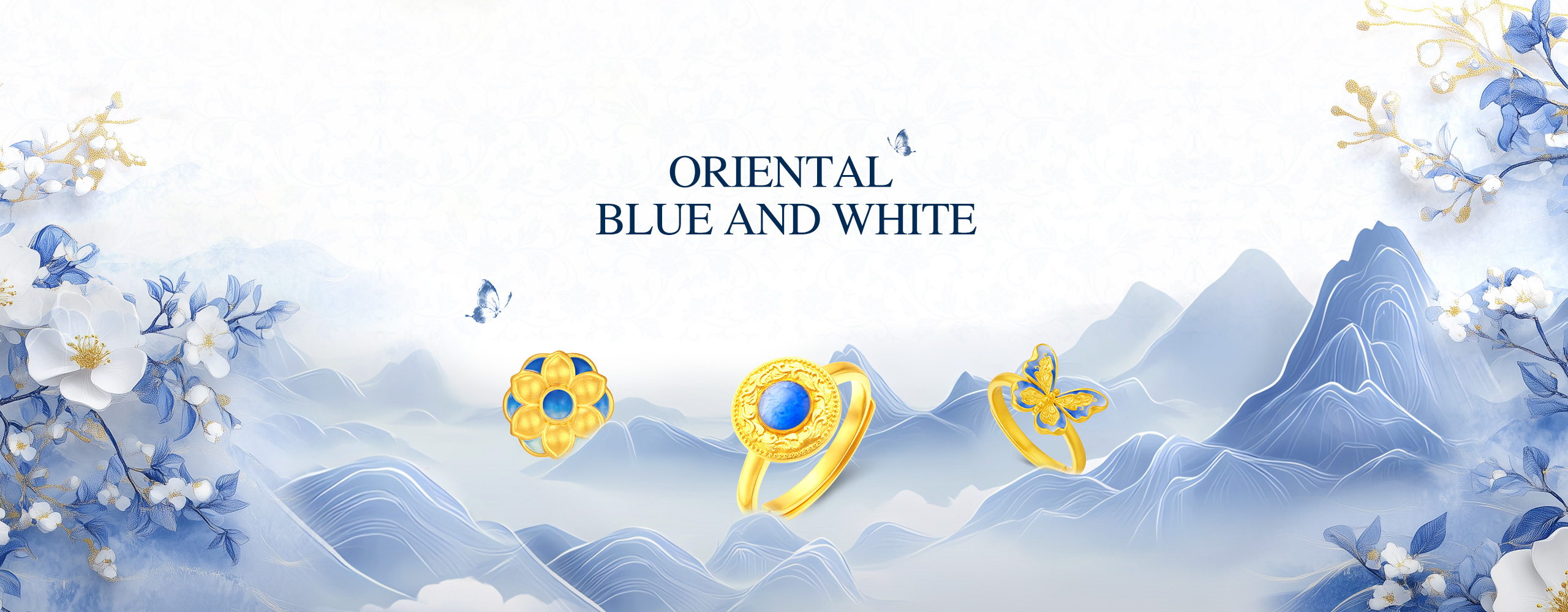 Oriental Blue and White - Chow Tai Seng | Luxury China Jewelry